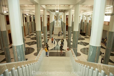 Marble Interior, Lobby, Parliament House, Capital Hill, Canberra, ACT ...