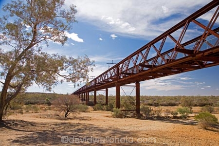 Historic 1889 Algebuckina Railway Bridge (old Ghan Line) Oodnadatta ...