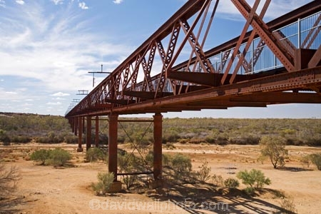 Historic 1889 Algebuckina Railway Bridge (old Ghan Line) Oodnadatta ...