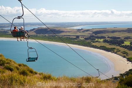 Chairlift up to The Nut, Circular Head, Stanley, and Tallows Beach and ...