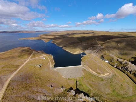 Logan Burn Reservoir (aka Great Moss Swamp) and Lammermoor Range, by ...