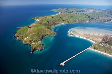 Taiaroa Head, Otago Peninsula, Otago Harbour Entrance, and Aramoana ...